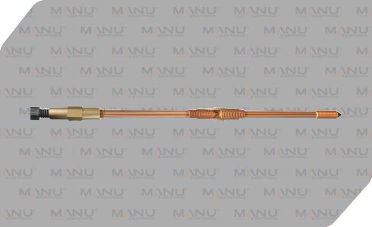 Copper Bonded Earthing Rod with Coupler & Driving Head – Manu India ...